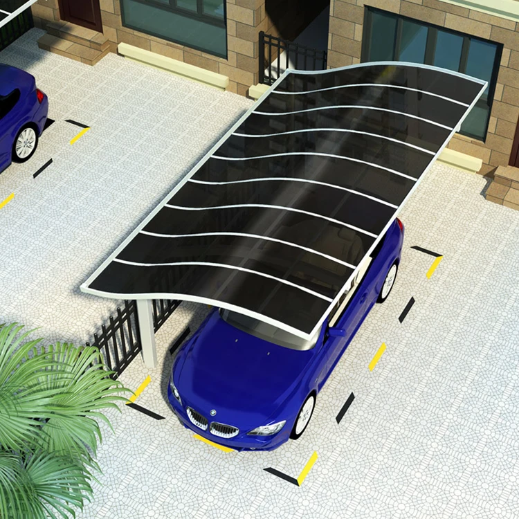 Outdoor Sun Shade Polycarbonate Cheap Carports Parking Cantilever Metal ...