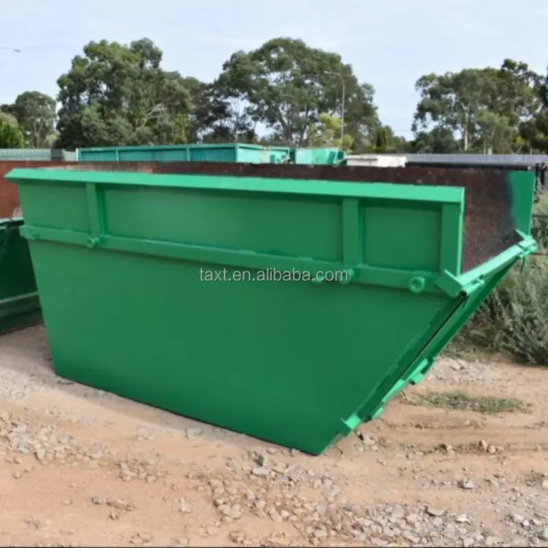 6 Cubic Meter Cardon Steel Mobile Recycling Bin Skip Bin Garbage ...