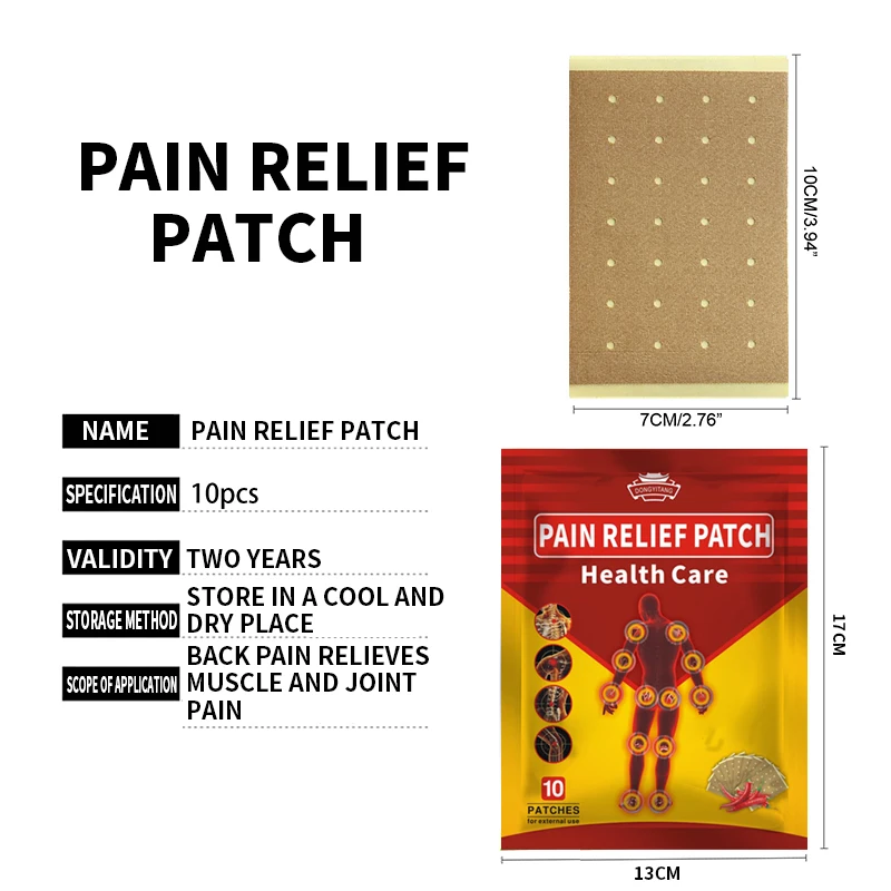 Pain Relief Capsicum Plaster Lumbar Back Pain Relief Patch ...