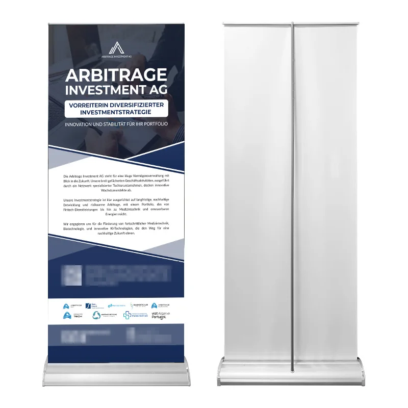 OEM Trade Show Portable Advertising Sign Stand Heavy Duty Retractable ...