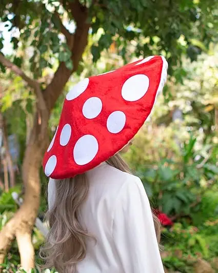 Mushroom Hat Costume Cosplay Accessory Party Hat Cap Oversized with ...