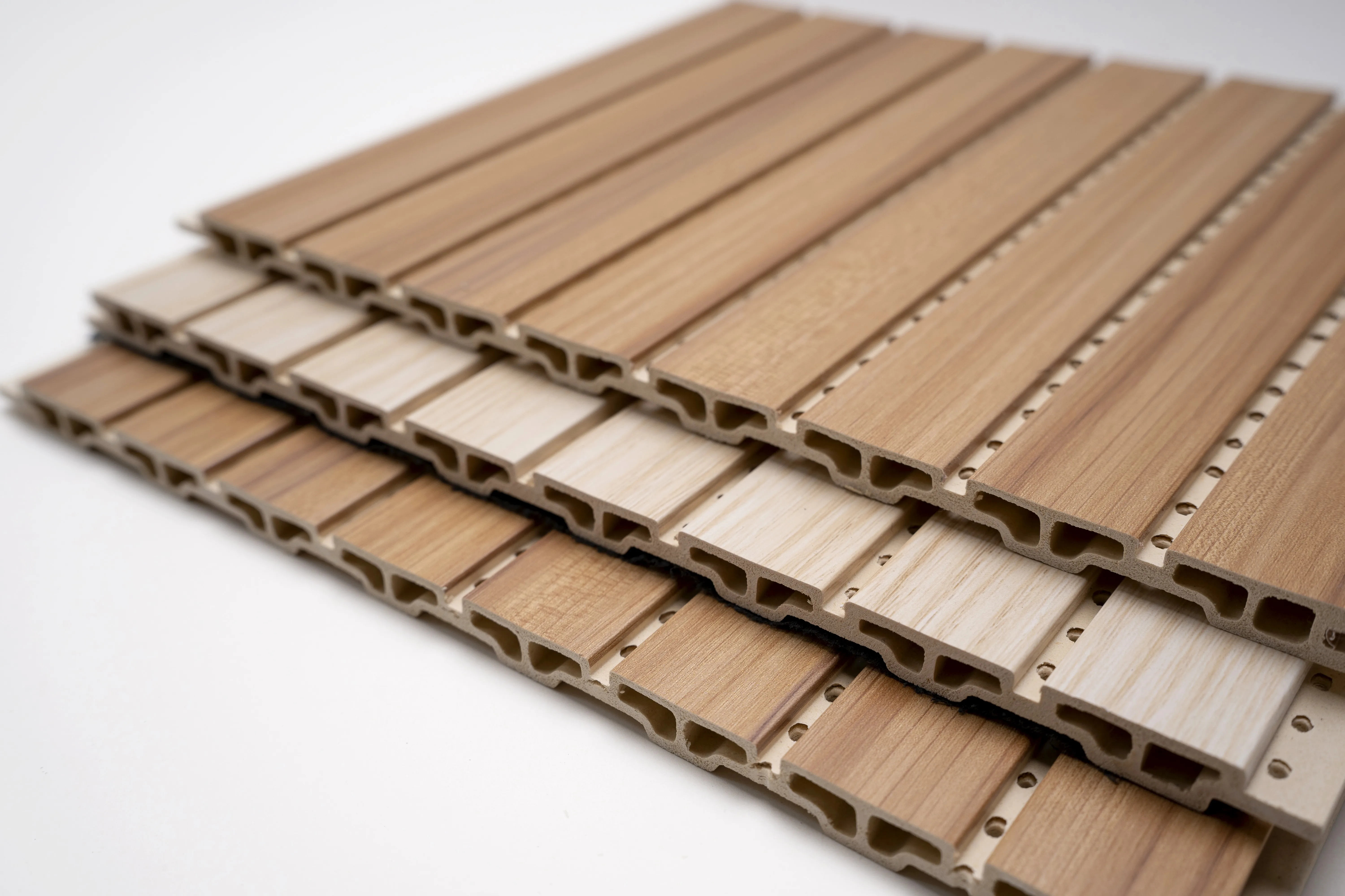 Timekey Pvc Wpc Fluted Wall Panel Interior Decoration Eco Wood 15mm Wpc ...