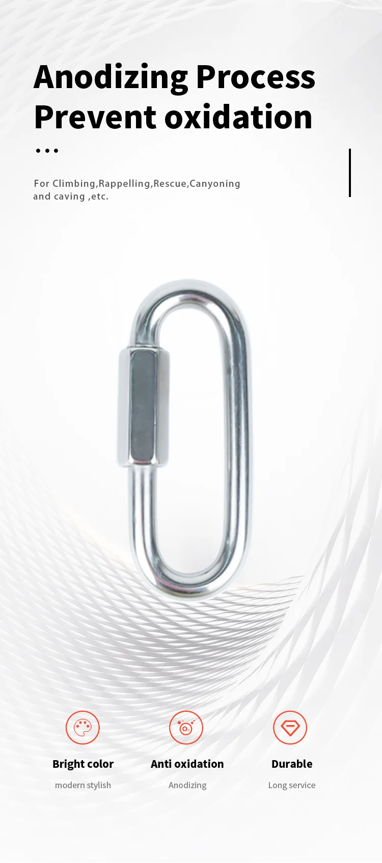 Wholesale Rigging Hardware 6mm Stainless Steel 316 Maillon Rapide Oval ...