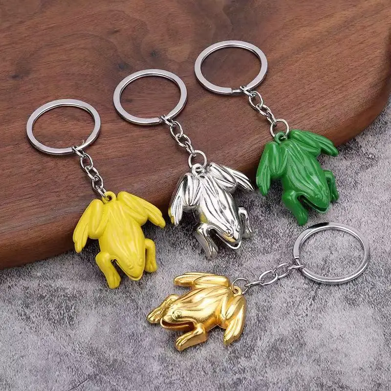 Cute Lucky Frog Metal Keychain Backpack Charm in Animal Theme| Alibaba.com