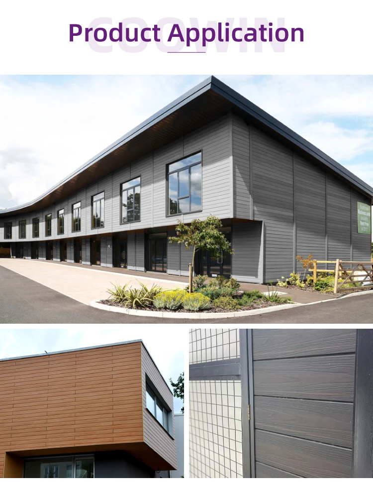 Coowin Exterior Wpc Wall Cladding Wood Grain Roofing/ceiling Wpc Wall ...