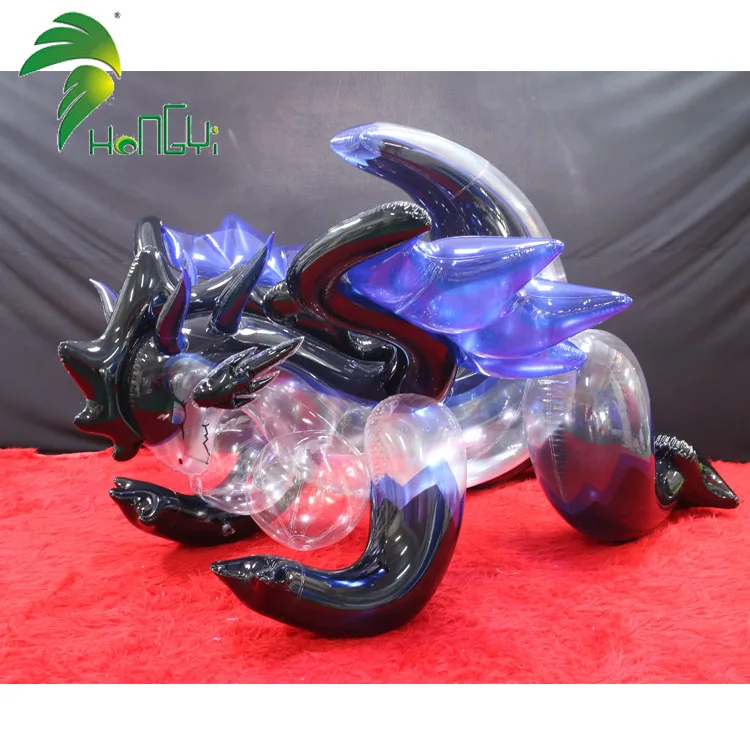 Ride Hongyi Transparent PVC Dragon Inflation Anime Cartoon Inflatable ...
