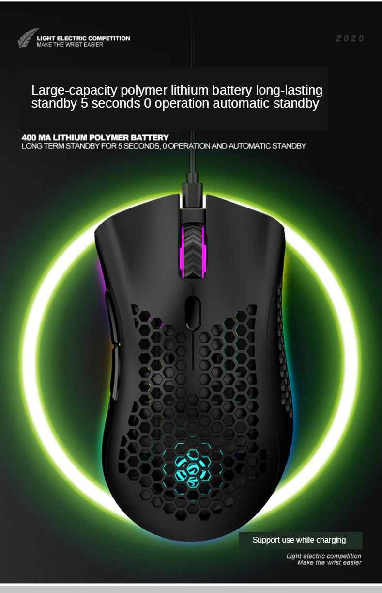 New Fashion Gaming Computer USB White Mouse OEM Custom Logo ...