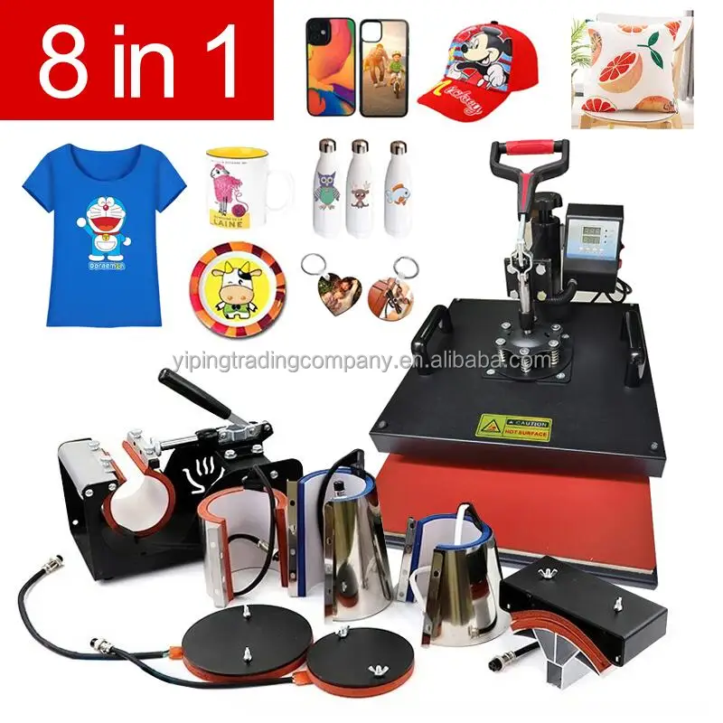 15x15 Heat Press Machine 8 in 1 - Multifunctional & Efficient