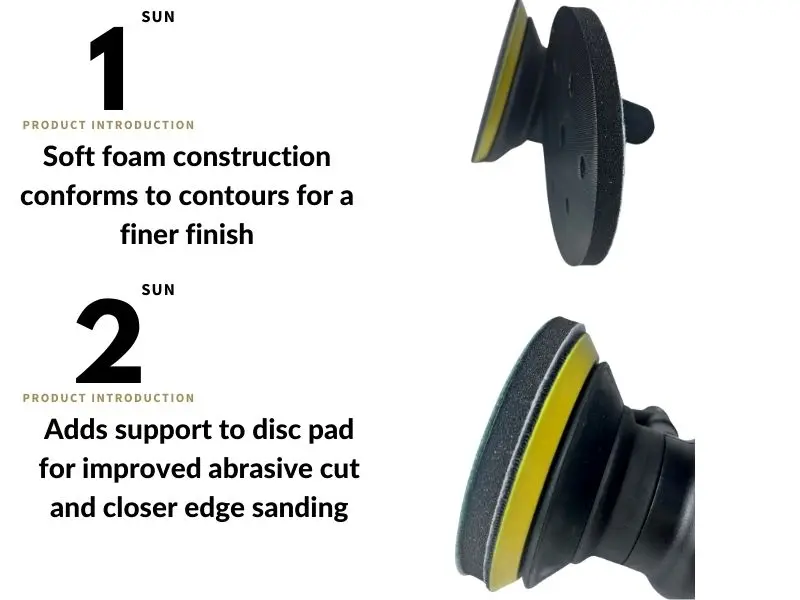 Buffer Backing Pad - 3 Inch Soft Density Interface Sponge