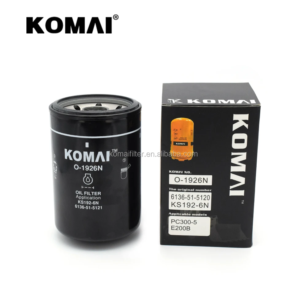Komai Loader Oil Filter 6134-51-5120 6134-51-5121 P550086 Lf3362 Lf3664 ...