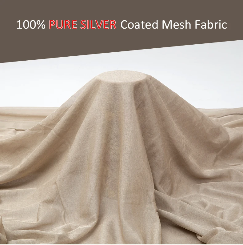 100% Silver Fiber Transparent Radiation Proof Electromagnetic Shielding ...
