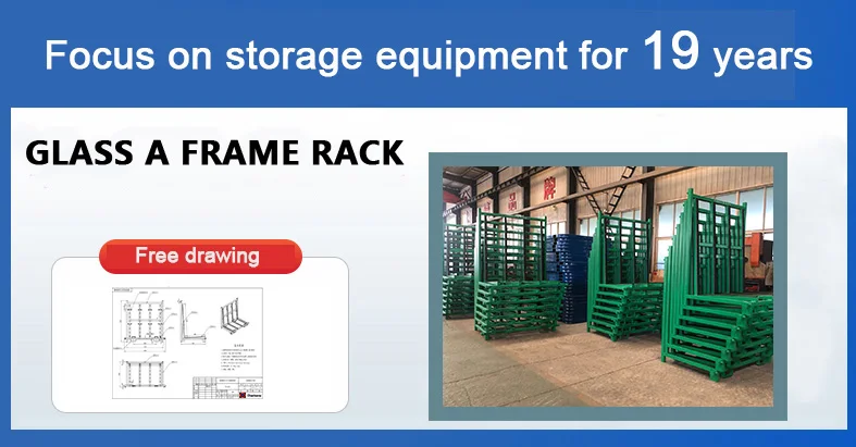 Heavy Duty A Frame Rack Slab Glass Trolley - Granite Moving Cart