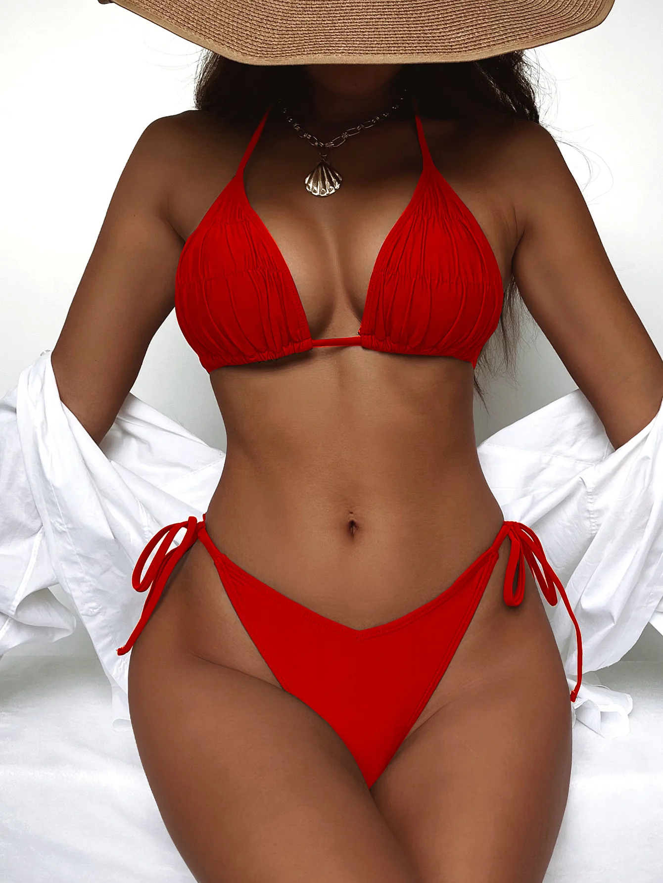 Sexy Female Swimsuit Bandage Brazilian Bikinis New Women Micro Swimwear Two Pieces Bikini Set