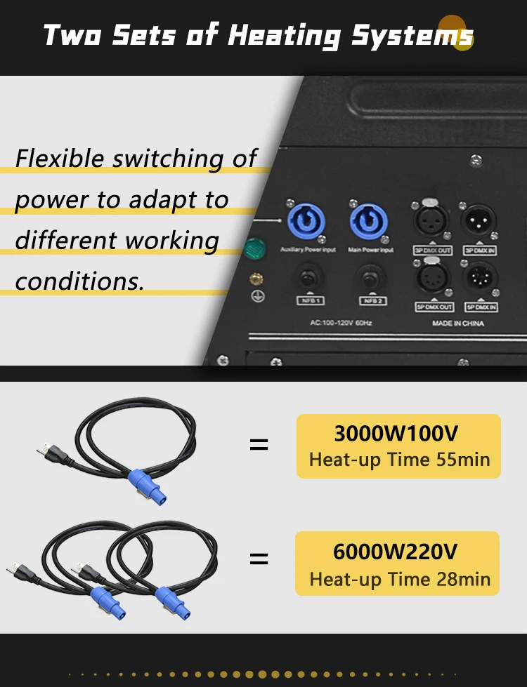 Moka Sfx 6000W Dmx512 Stage Fog Smoke Machine Low Fog Machine Dry Ice ...