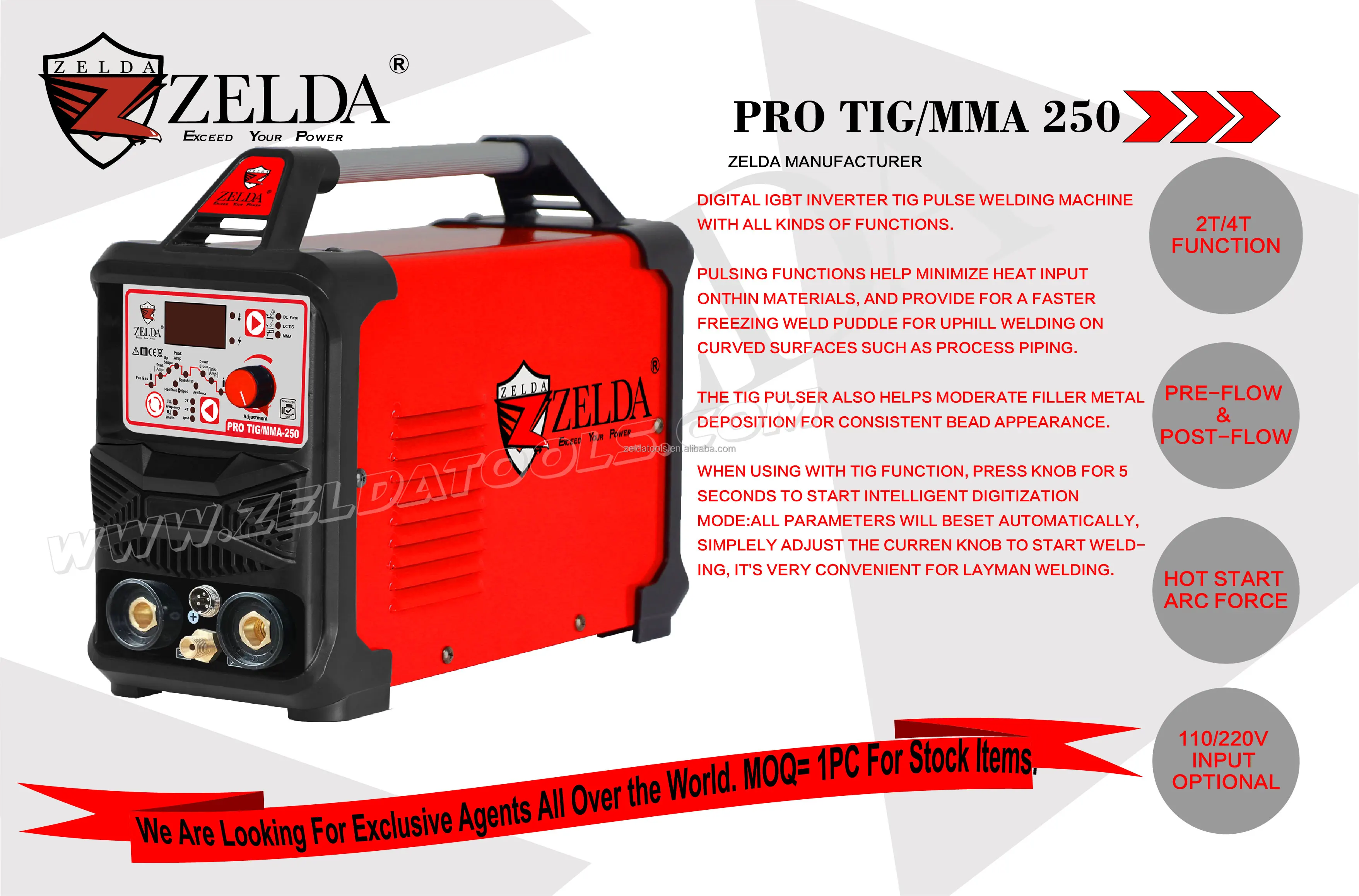 Portable Multifunctional TIG Welder with Laser Hand PRO MMA 250 ...
