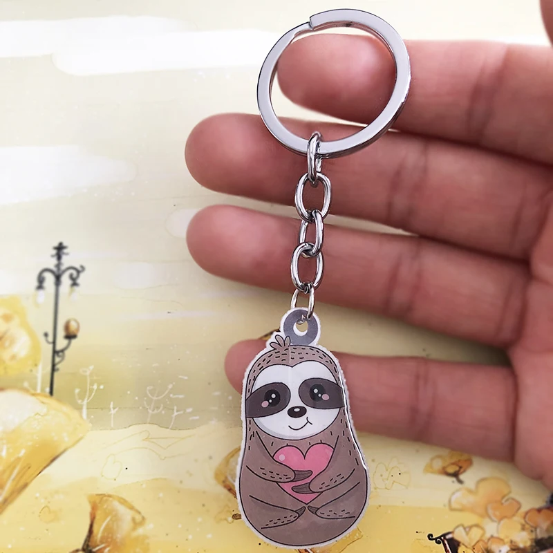 Cartoon Multiplayer Friendship With Letter Cute Epoxy Resin Keychain ...
