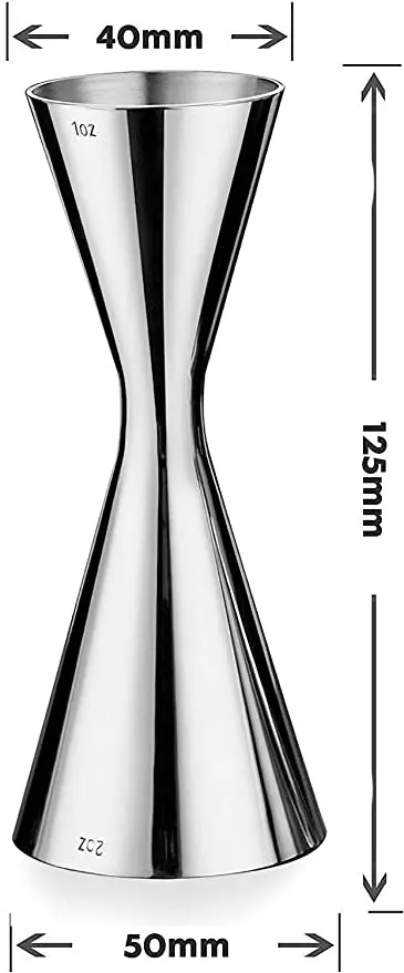 Custom Logo Stainless Steel Jiggers - Precision Bar Tools