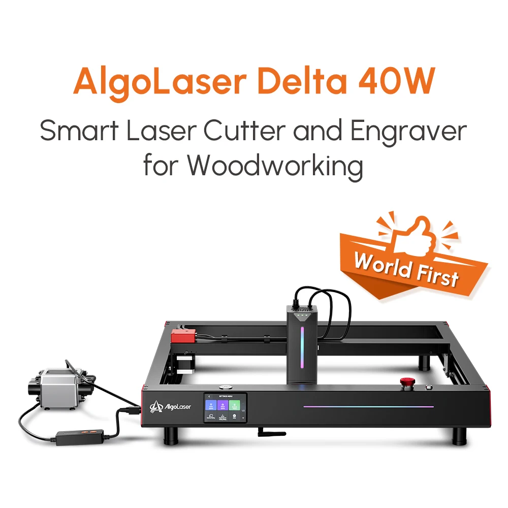 Algolaser 40W Laser Cutting Machine for DIY Tags & 3D Engraving ...