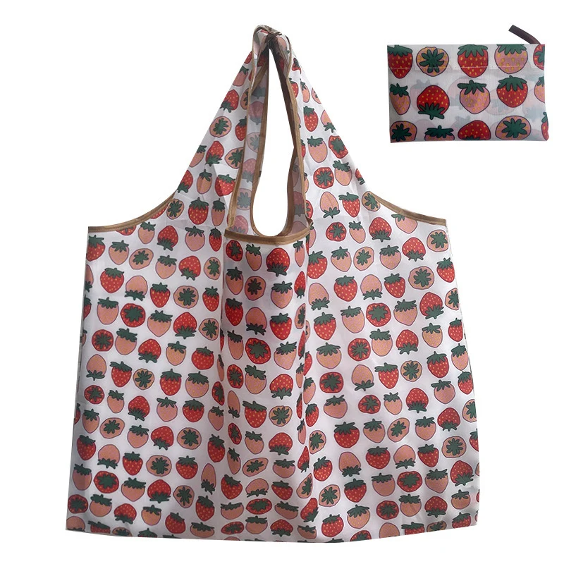 Colorful Washable Eco Recycle Foldable Grocery Tote Bag Large Reusable ...
