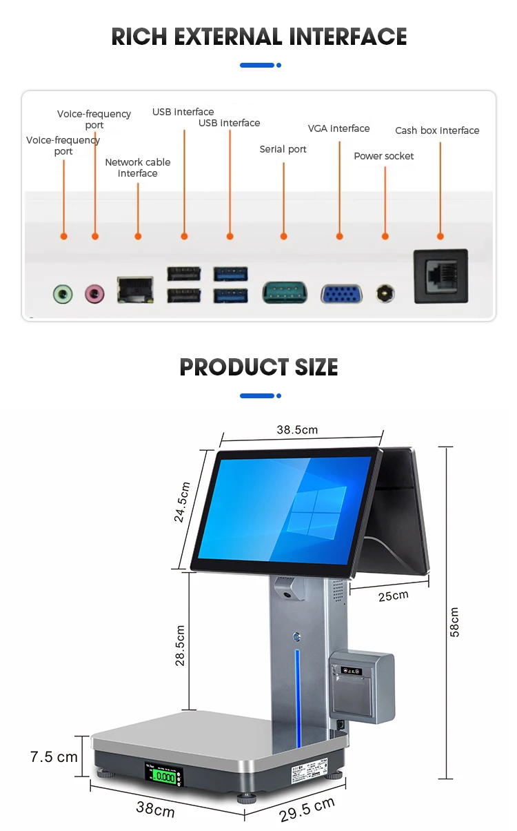 Ts9 Payment All In One Pc Based Checkout Wifi Ai Intelligent Touch ...