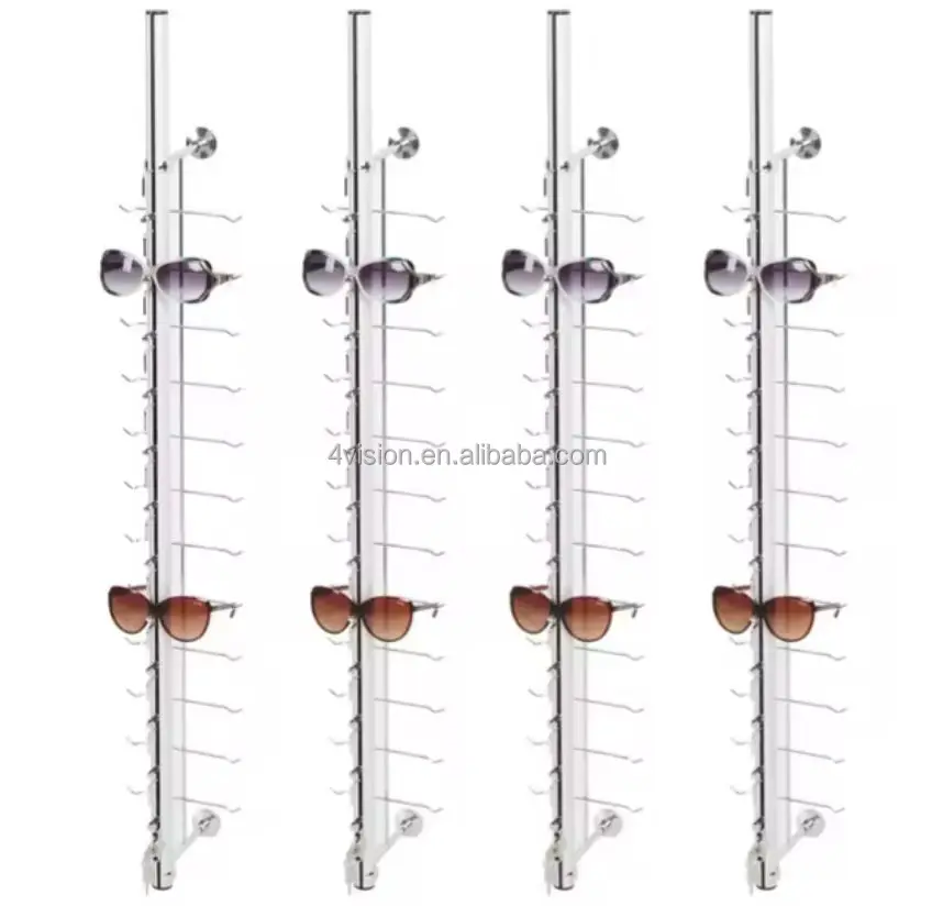 Optical Instruments Frame Display For Glasses Aluminum Alloy Metal With ...