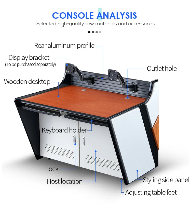 Office Furniture Modern Operator Console Desk For Security Command ...