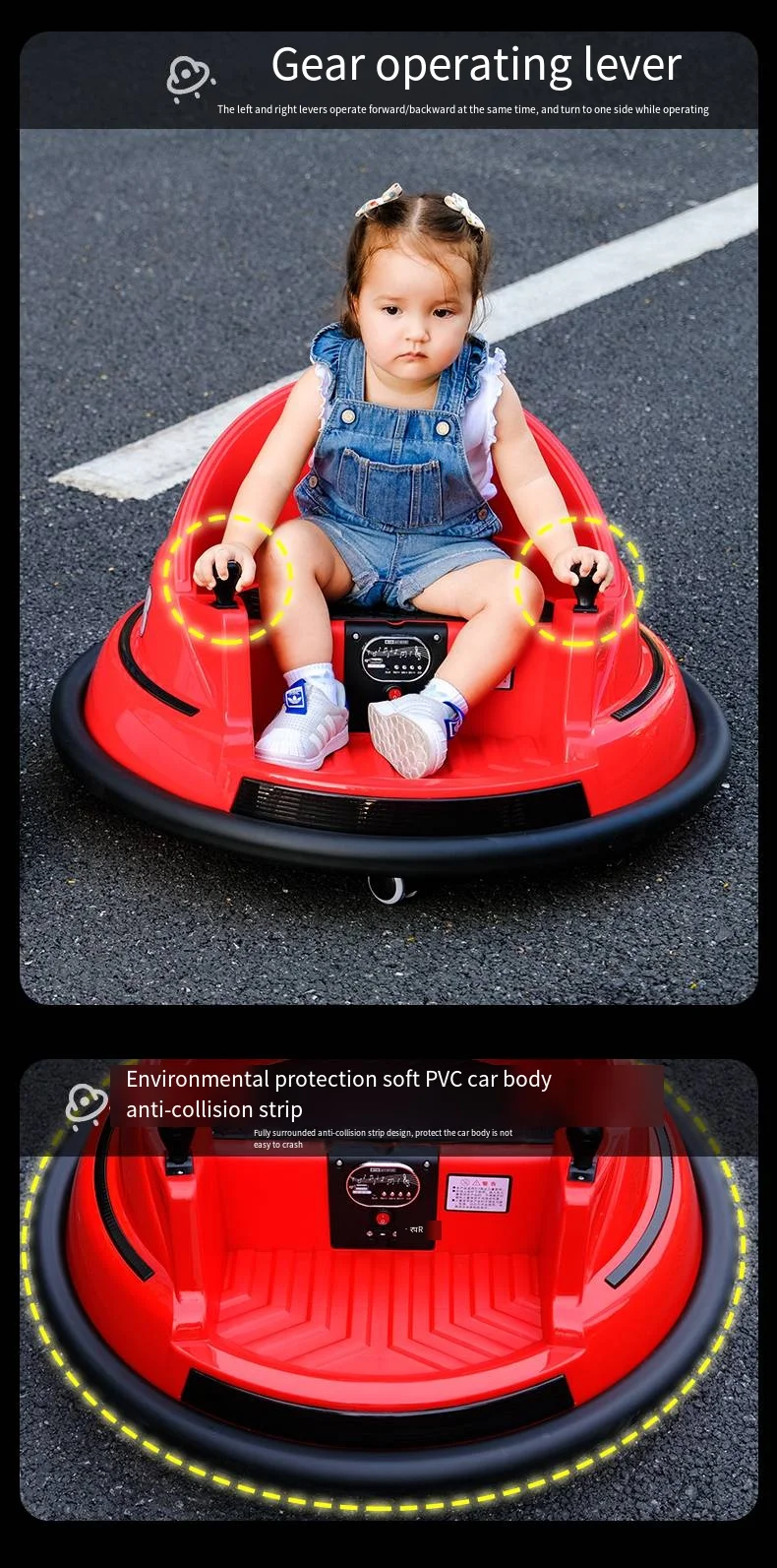 Kidzone 12v Battery Baby Kids Ride On Bumper Car Rides Electric ...