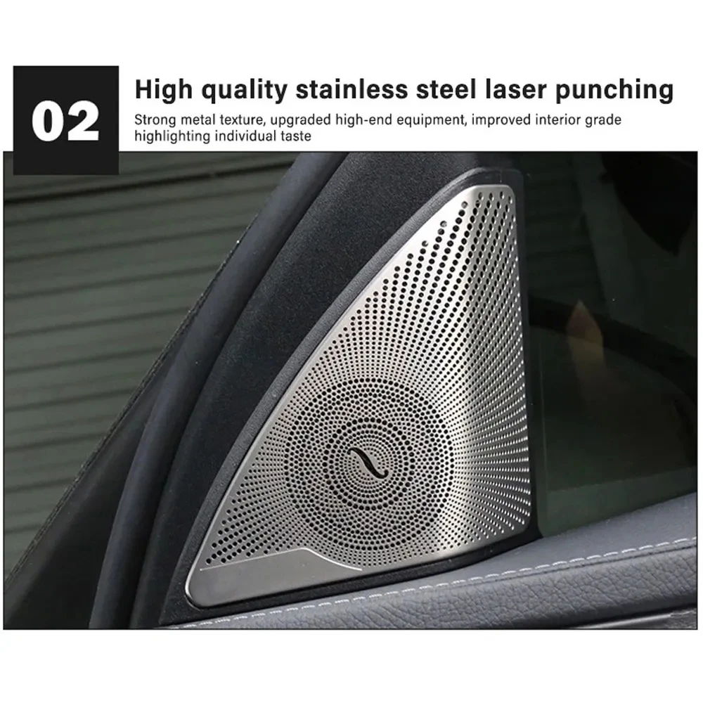 Car Audio Speaker Cover Trim For Mercedes Benz E/c/glc Class W213 W205 ...