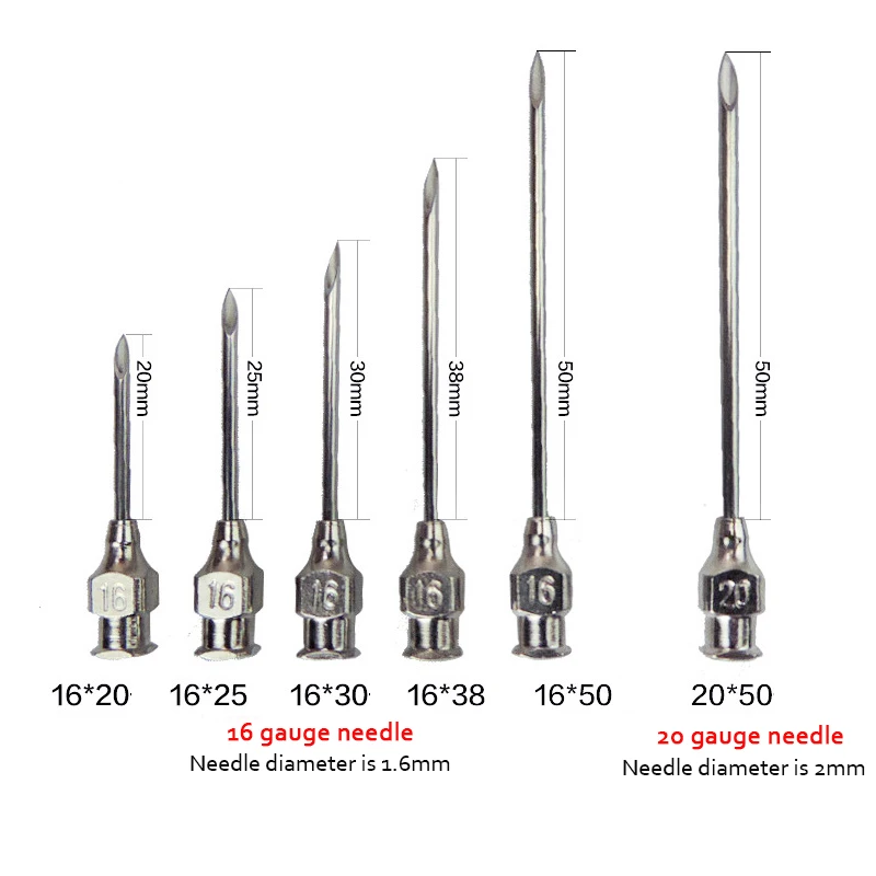 Factory-Issued Stainless Steel Hypodermic Needles for Pet Injection ...