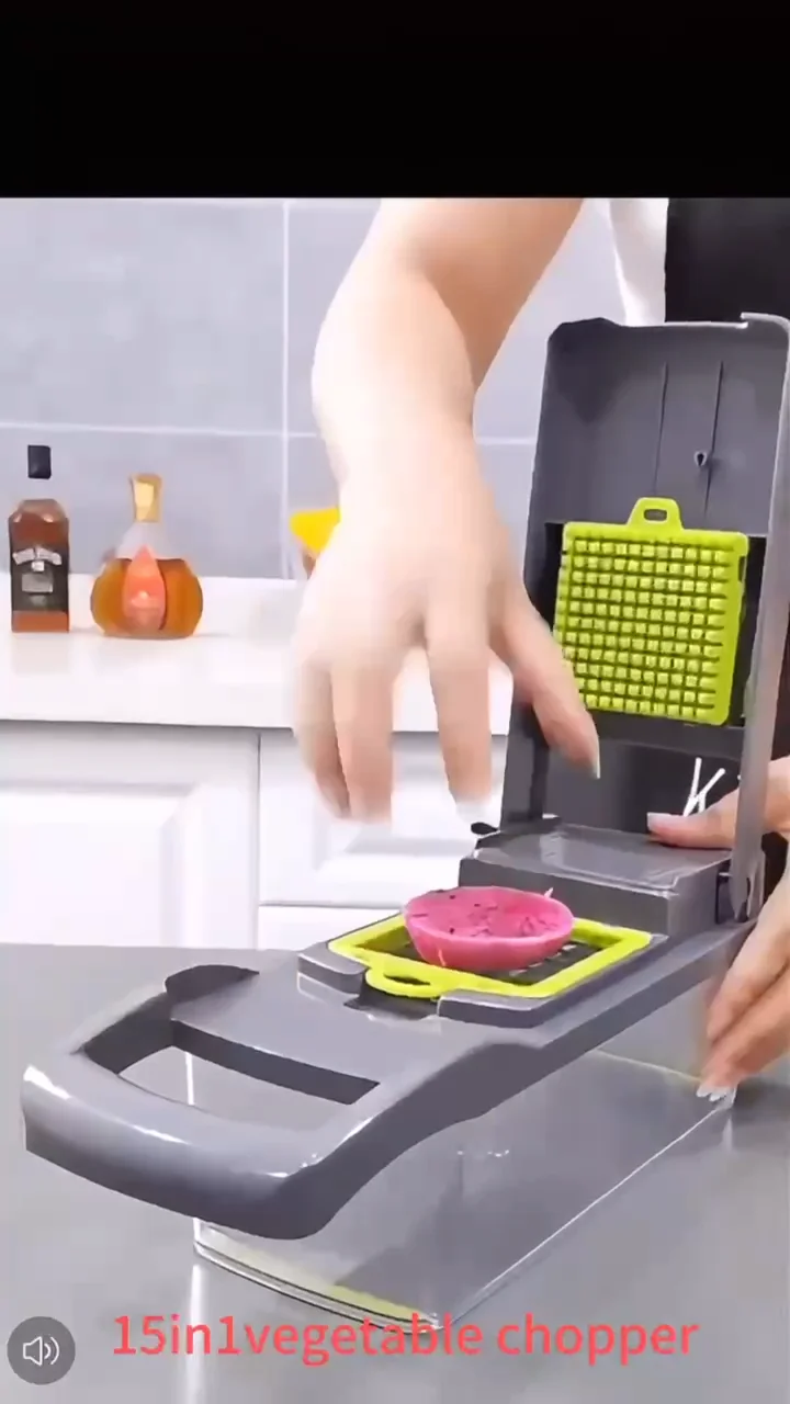 Cutter Chopper Multifunctional Vegetable Slicer 12 15 In 1 Multi ...