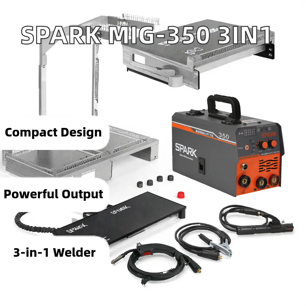 Spark MIG-350 220V Portable Welding Machine 3-in-1 MIG MMA Lift Tig ...