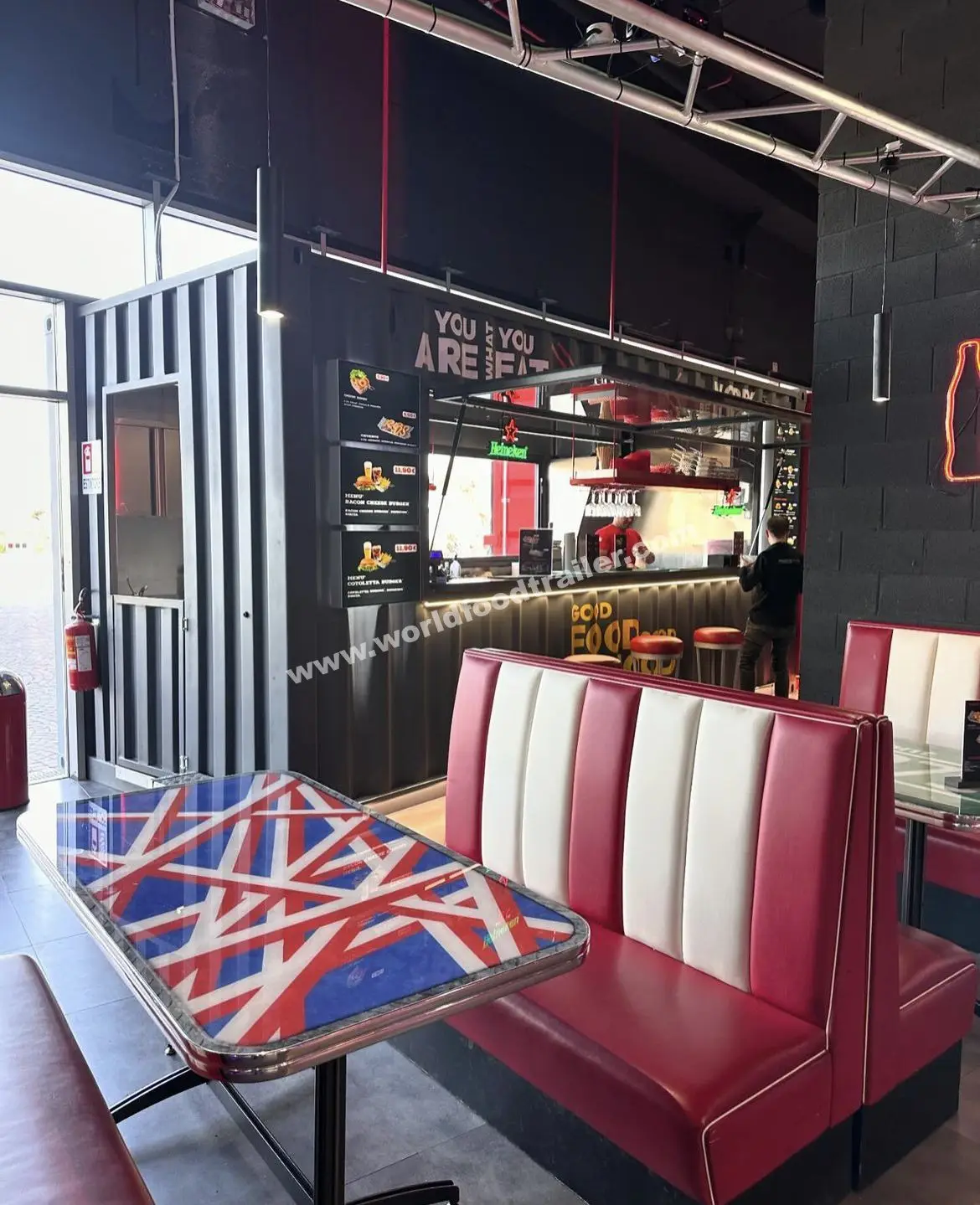 Waterproof Fireproof Portable Shipping Container Prefab House Coffee ...