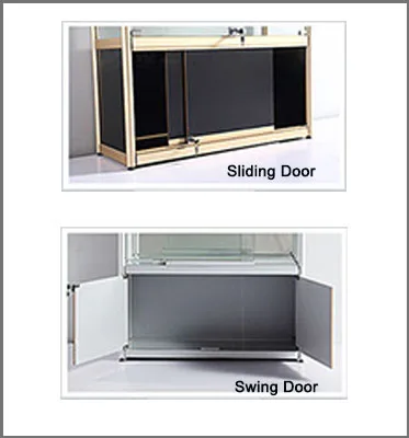 6ft Full Vision Glass Display Case for Smoke Shop Vitrine