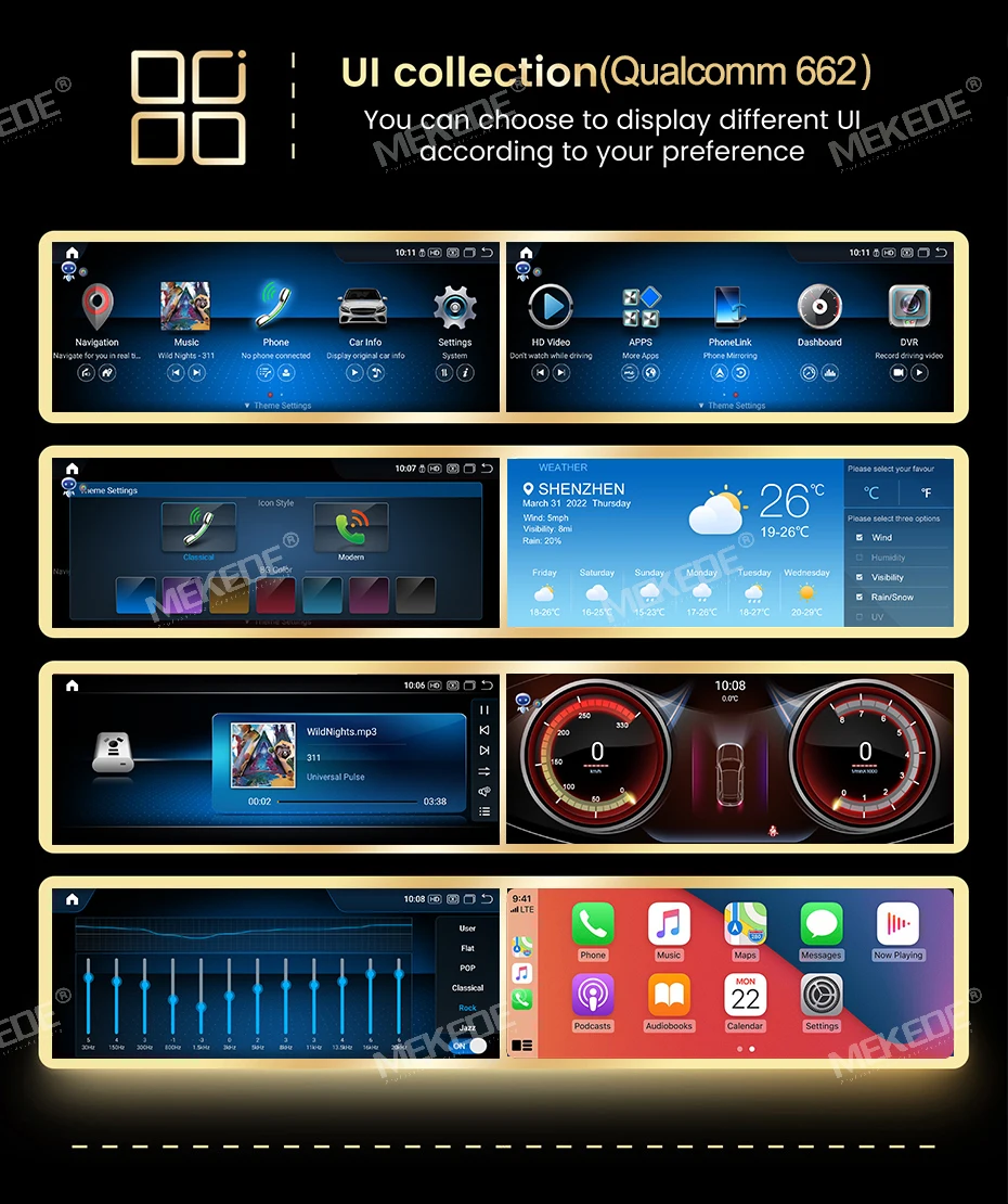 GLC W204 W205 C-Class Android Car Radio DVD Player with GPS, Streaming ...