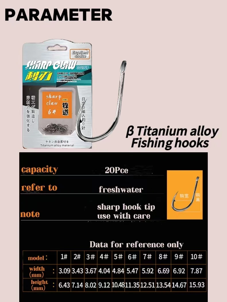Beta Titanium Alloy Freshwater Fishing Hooks Octopus Offset Circle Hook ...