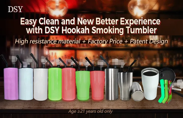 New Twist In Smoking Lid 15oz Straight Skinny Tumbler Double Wall ...