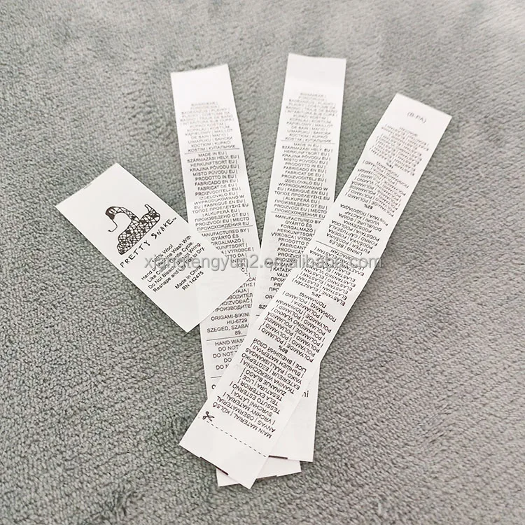 Custom Clothing Care Label Monogram Clothing Makers Care Labels Inner ...