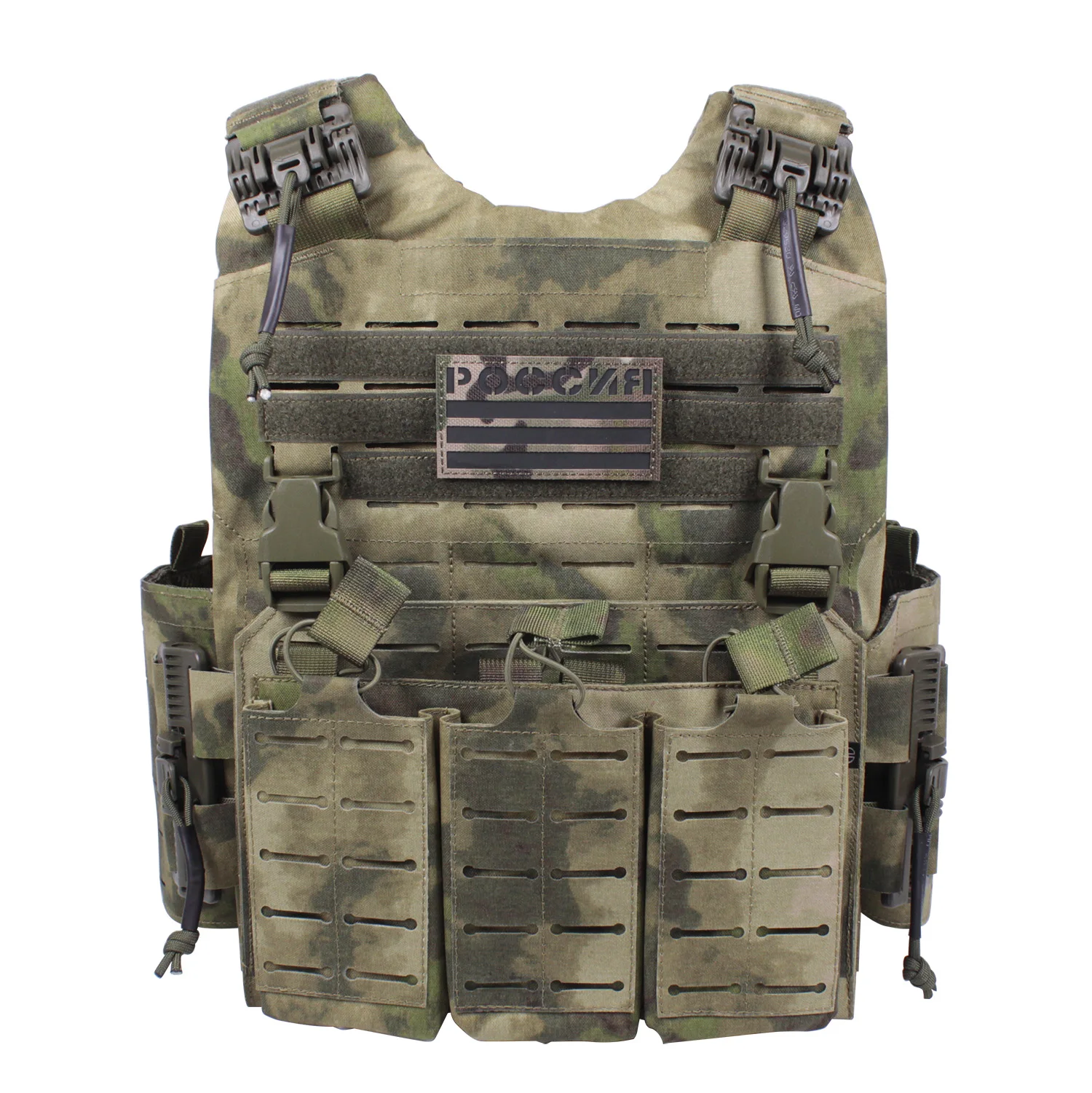 Range Green Tactical Placard Triple Mag Pouch Front Assault Panel Molle ...