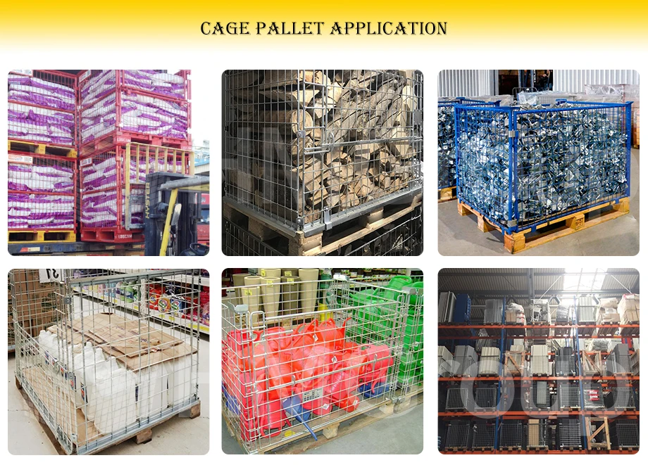 Heavy Duty Stackable Galvanised Steel Collapsible Metal Wire Gitterbox ...