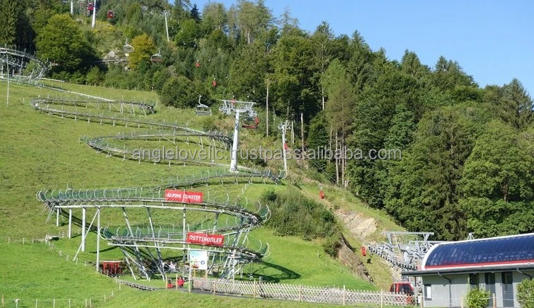 Down Mountain Slide Roller Coaster - Alpine Coaster Adventure