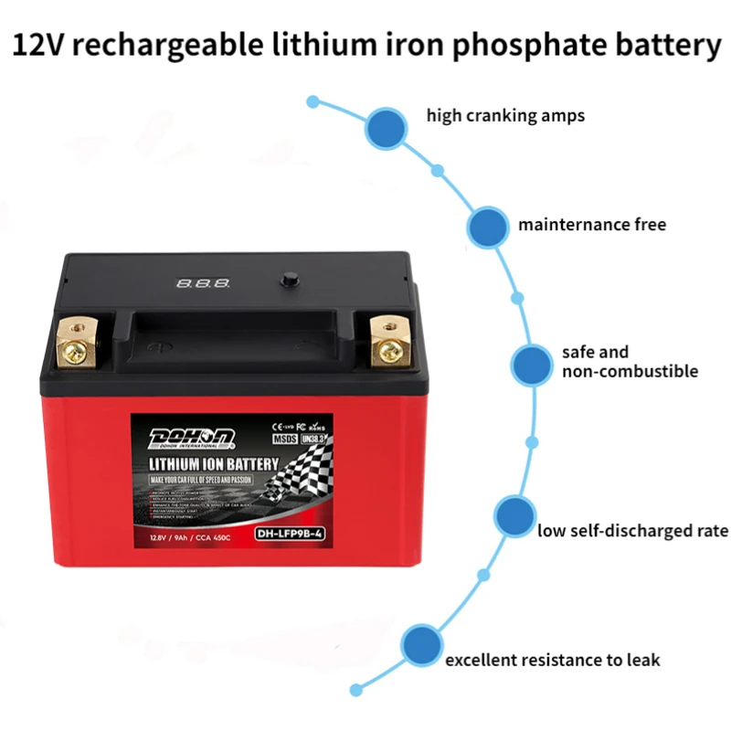LFP9B-4 12V 5ah Sealed Maintenance-free Lead Acid Start Battery 12V5 ...