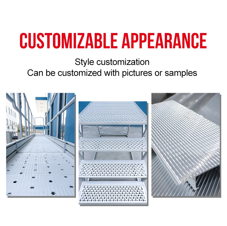 Outdoors Stairs Custom Aluminium Expanded Metal Stair Treads - Buy ...