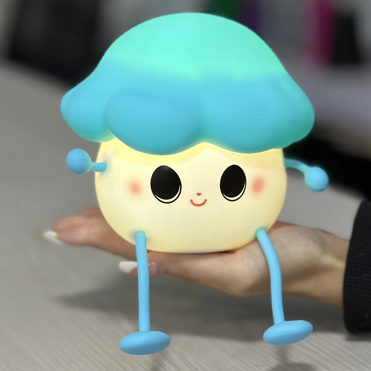 New Mushroom Shape Pat Night Light Color Change Timing Bedroom For ...