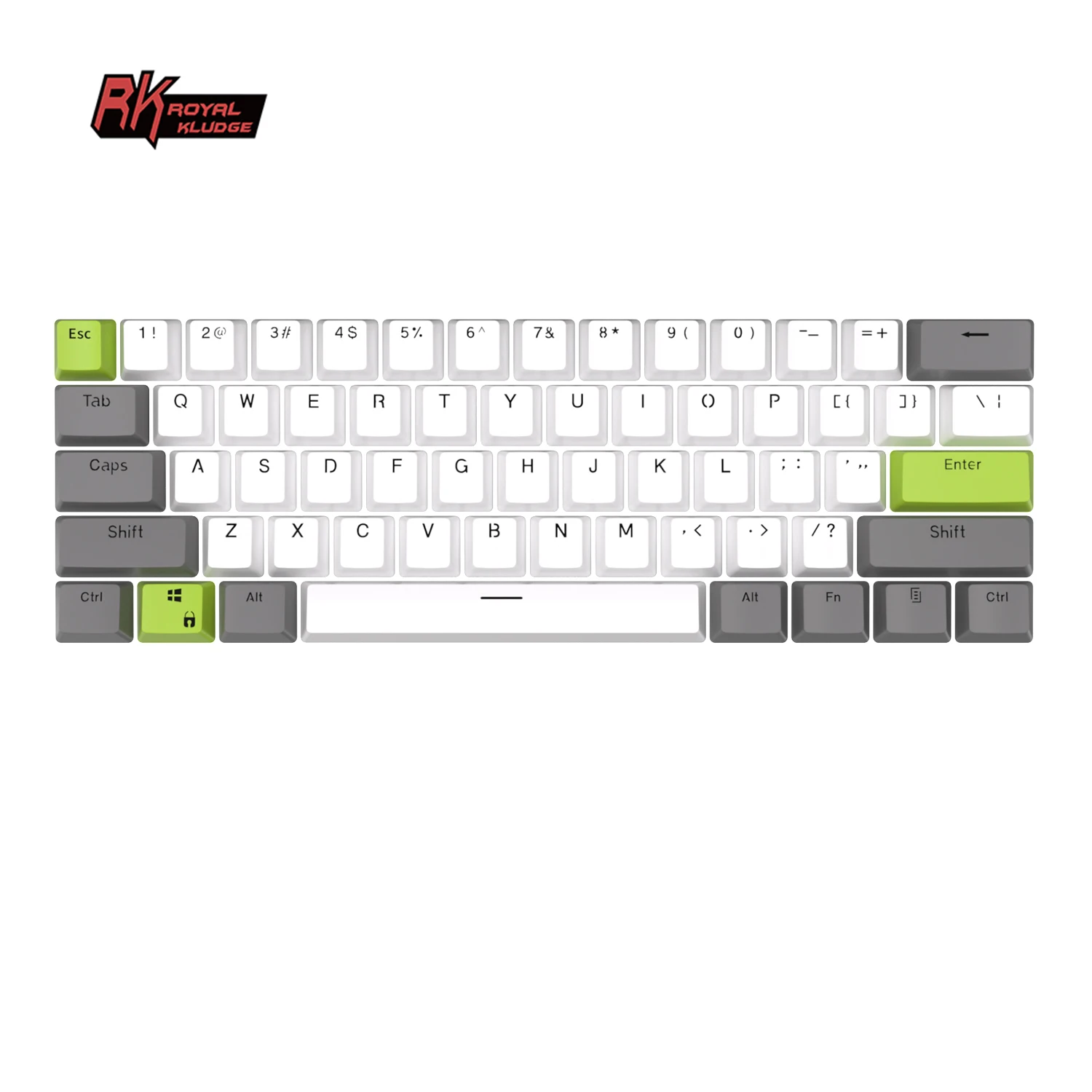 Royal Kludge Rk61 Custom Print Key Cap Xda Double Shot Abs Keycaps ...