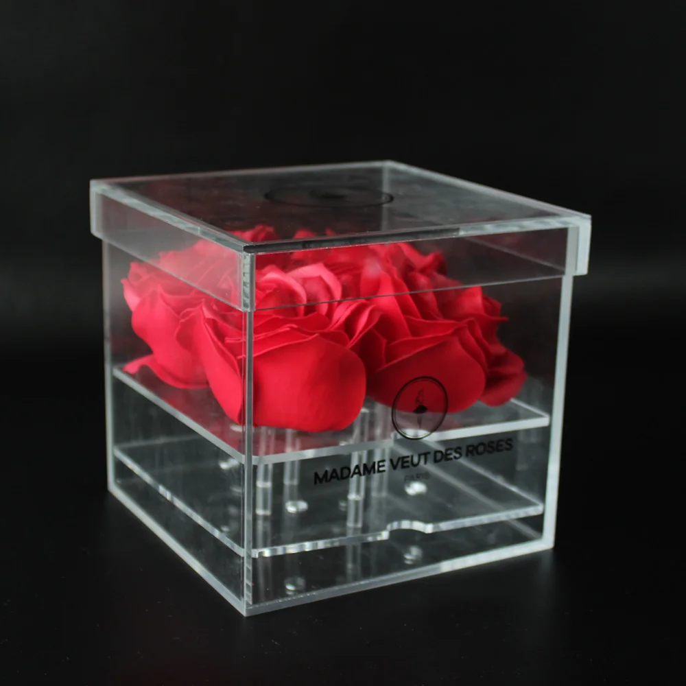 Valentine's Day New High-end Acrylic Transparent Flowers Immortal ...