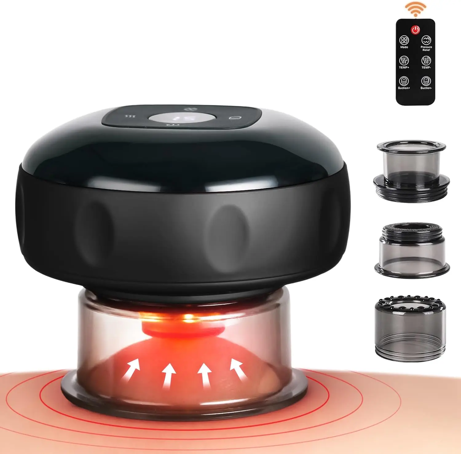 Electric Cupping Therapy Set 4 In 1 Electric Cupping Device With 12 ...