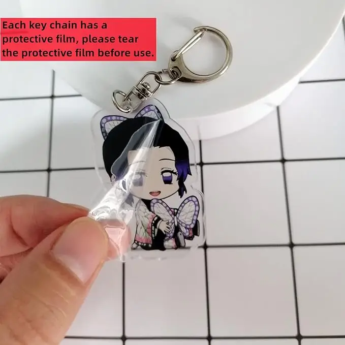 Customized Double Sided Shape Acrylic Charm Keychain For Craft Clear ...