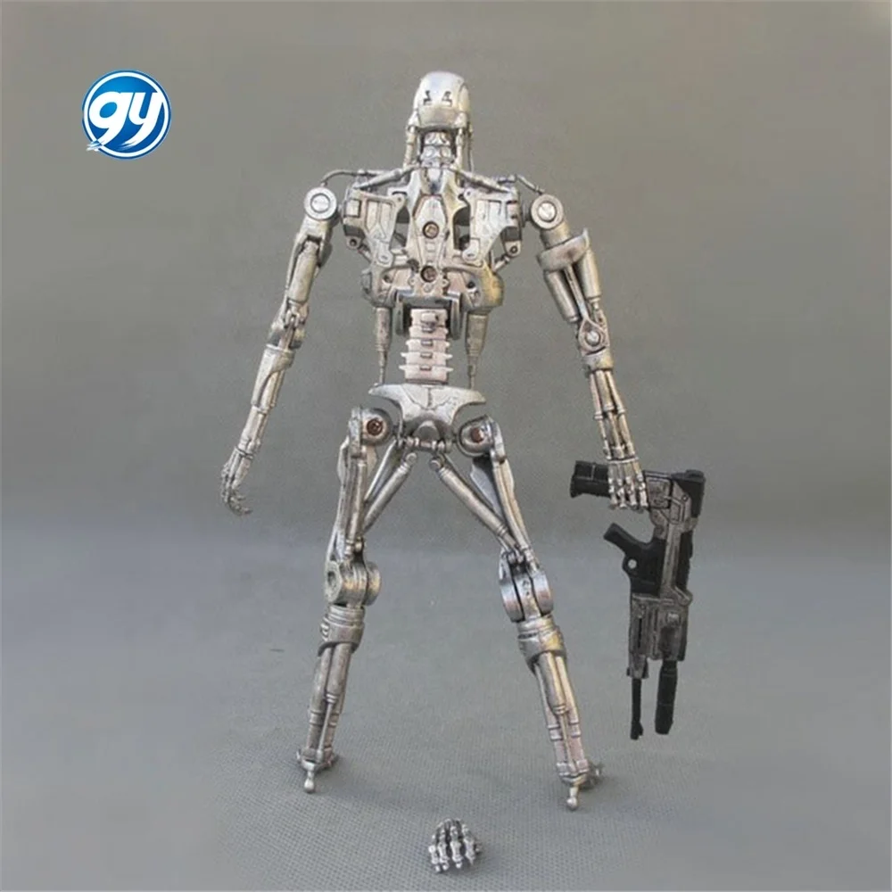 Terminator T800 Skeleton & T1000 Action Figures Boxed - NECA Military ...