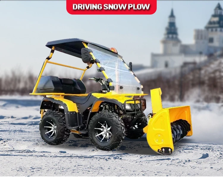 High Efficiency Snow Plow - Snow Sweeper with Driver's Cabin