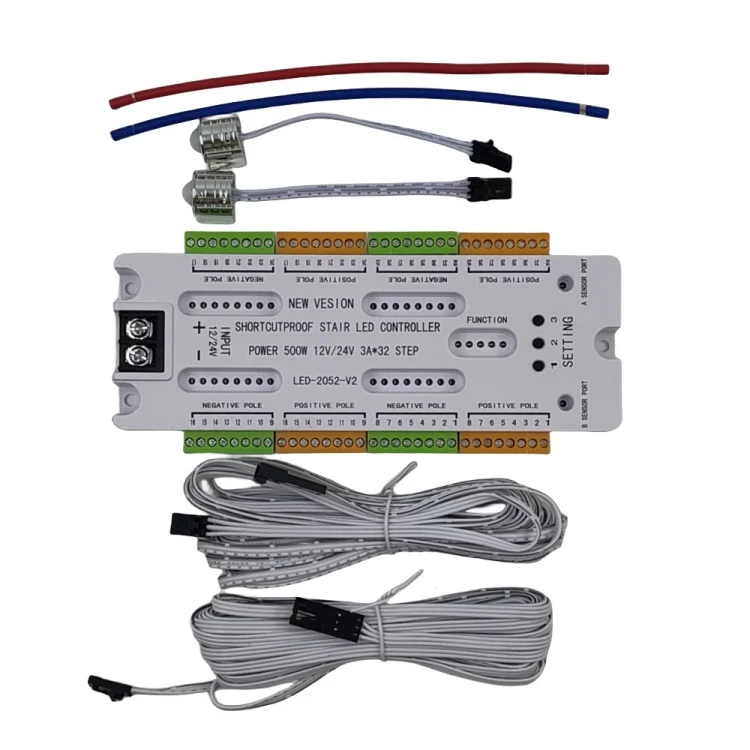 36 Channel Smart Stair Light Controller for Stair Sensing Steps and ...